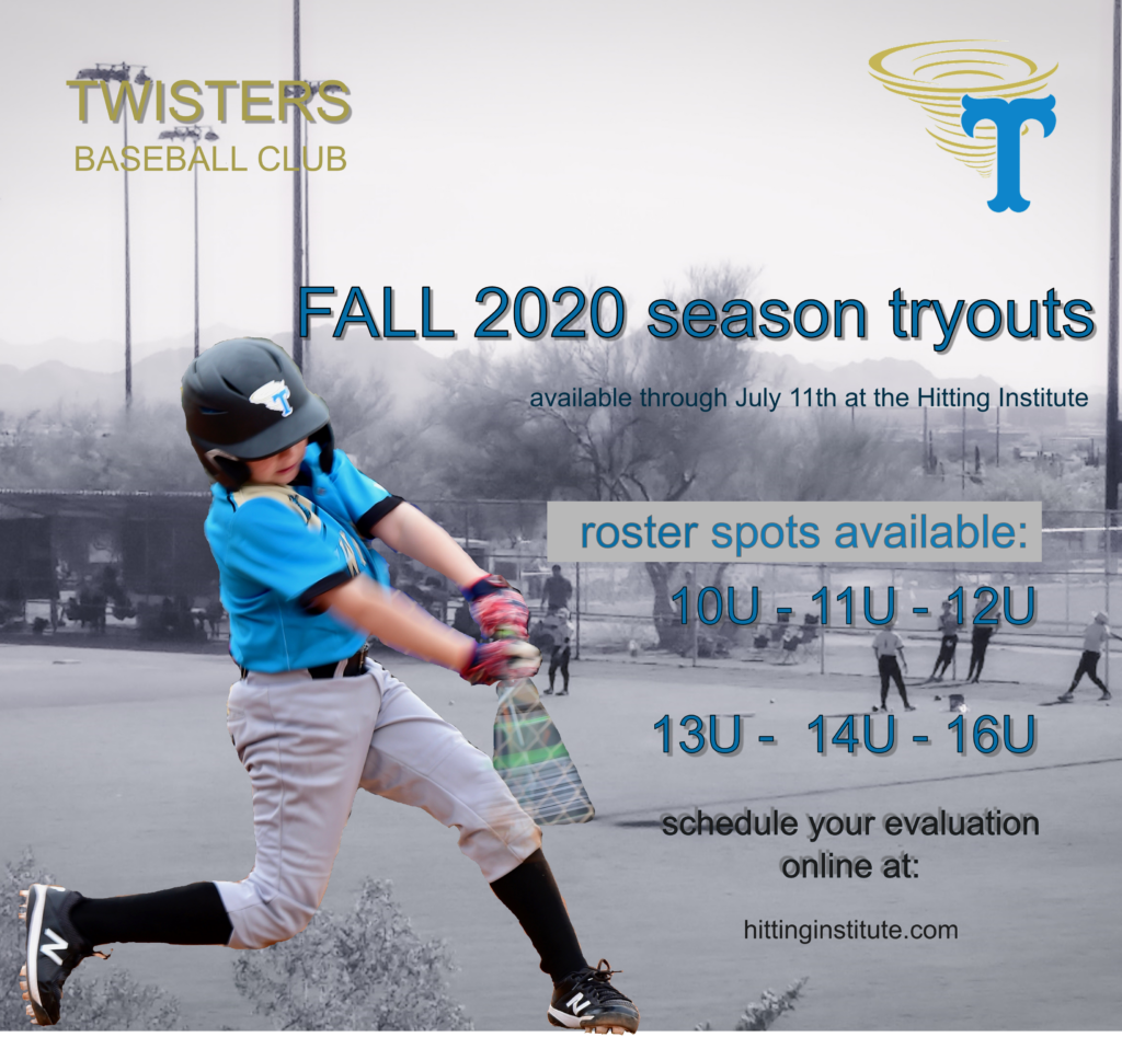 Twisters Baseball Club Tryouts